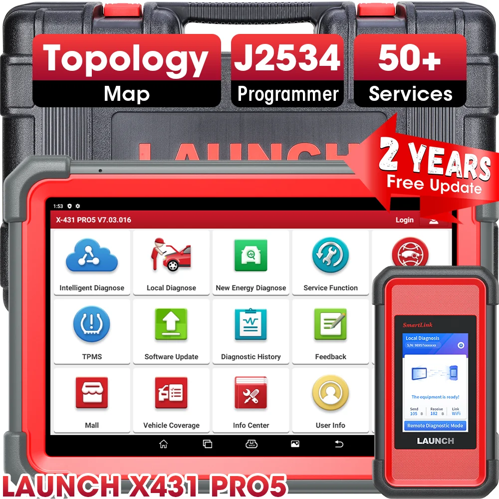 2024 LAUNCH X431 PRO5 Global version J2534 Programming OBD2 Scanner ...