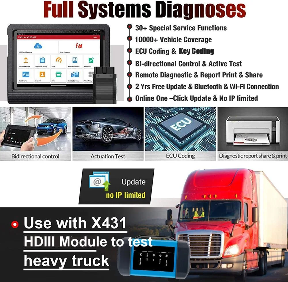 Launch X431 V+ X431 PRO3 Full System Diagnostic Tool Global Version