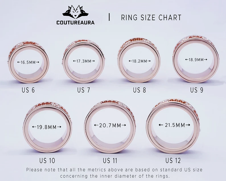 925 Sterling Silver Personalized Stress Reducing Rotatable Gear Ring