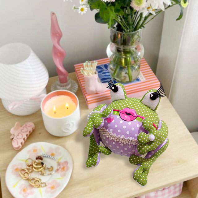 Cute Bean Bag Frog—Full Set Of Templates + Detailed Instructions
