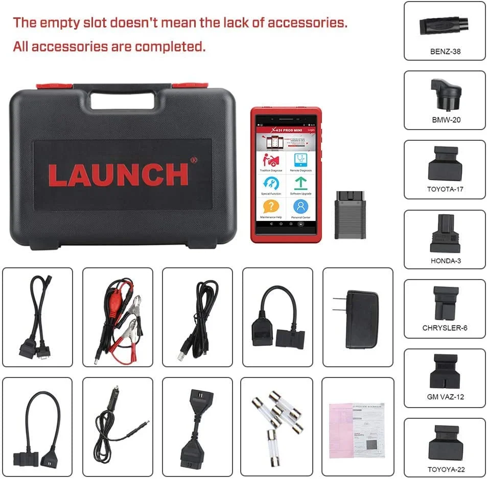 [Ship From US] LAUNCH X431 Pros mini 3.0 OBD2 Diagnostic Tool with ECU ...