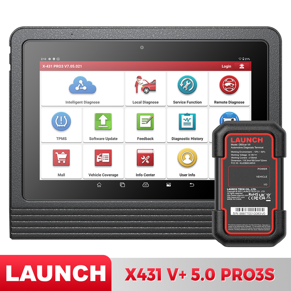 Launch X431 V+ 5.0 PRO3S Bidirectional OBD2 Diagnostic Scanner Key Coding