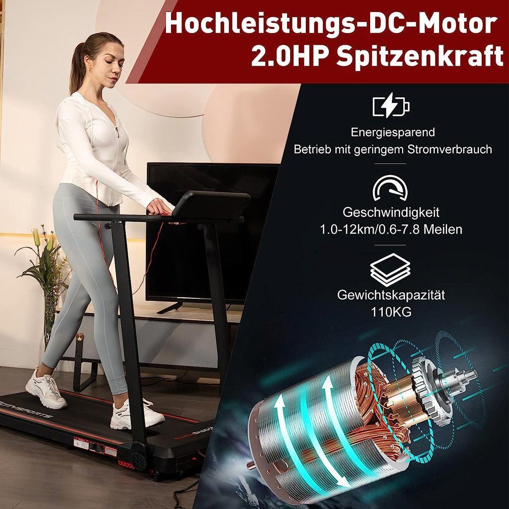 CITYSPORTS Laufband WP9 (Mit Toolkit, mit Schmiermittel), Klappbares ...