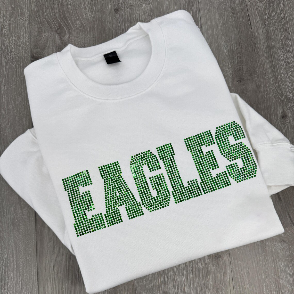 Custom College Sparkle School Spirit Crewneck