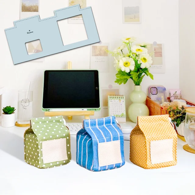 Milk Box Pouch Pattern Template-with instruction