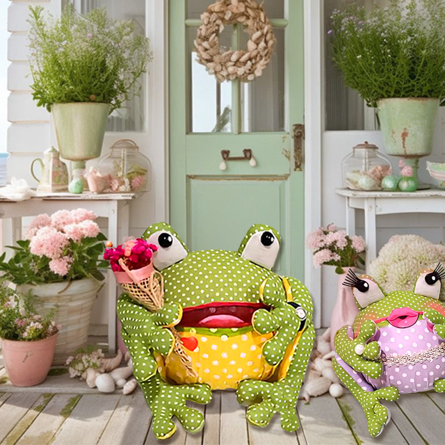 Cute Bean Bag Frog—Full Set Of Templates + Detailed Instructions
