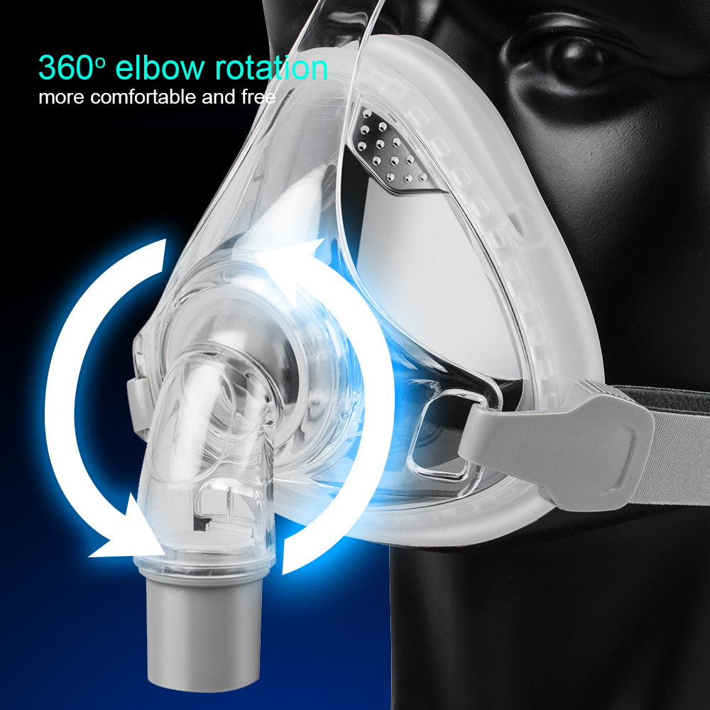 Full Face Mask CPAP Auto Mask With Free Adjustable Headgear