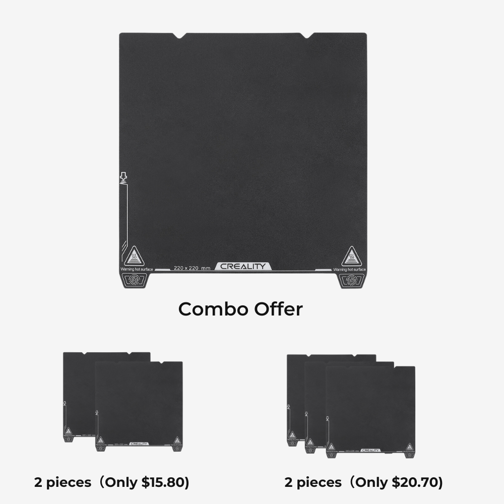 Spring Steel Platform Plate Kit Black for Ender-3V3 SE