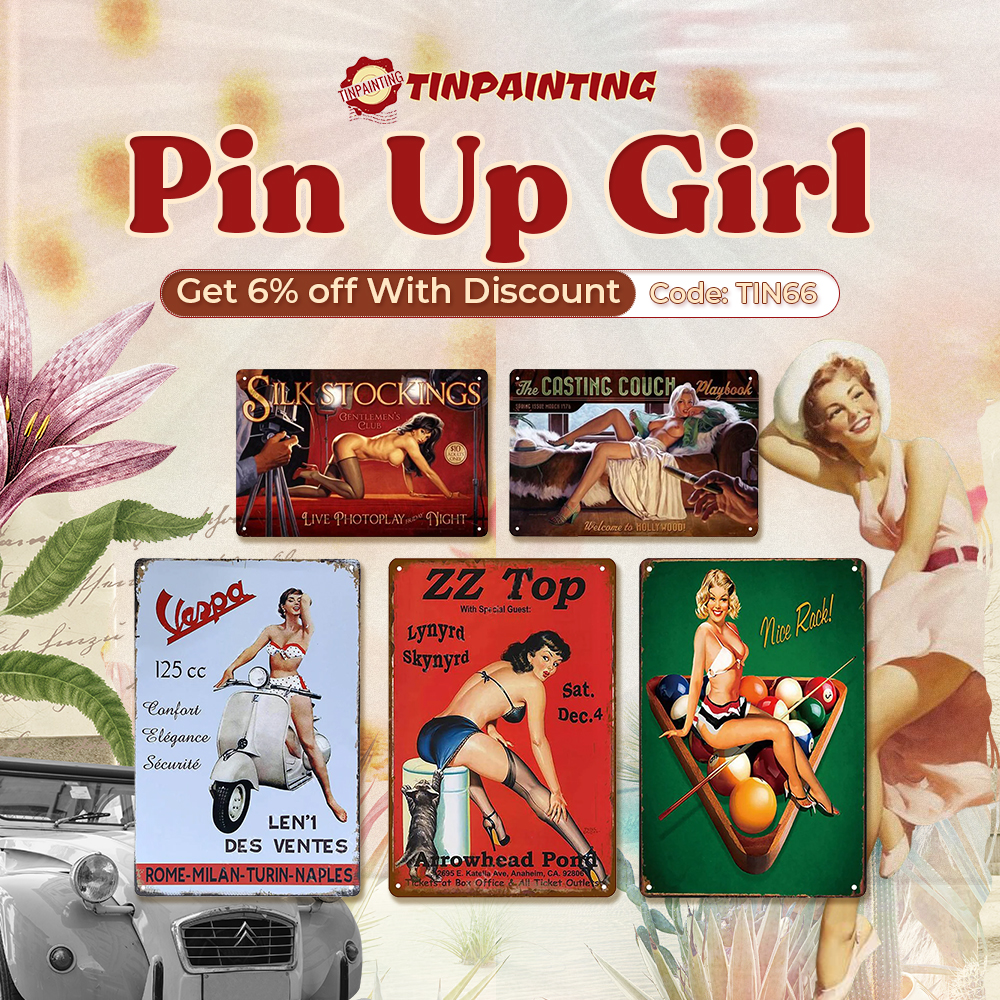 Tinpainting丨10,000+ products Vintage Metal Tin Sign Vintage Sheet Strip ...