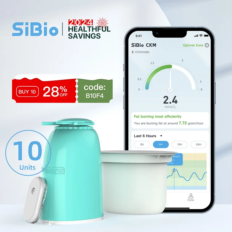 SiBio KS1 Continuous Ketone Monitoring (CKM) System