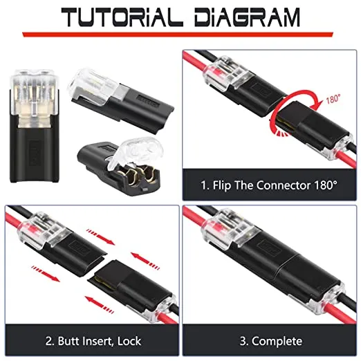 Double-wire Plug-in Connector With Locking Buckle