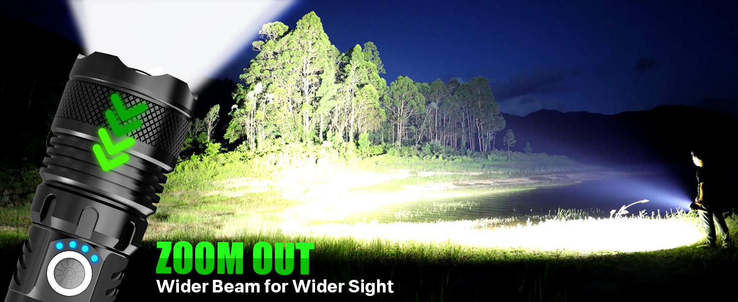 Victoper P50 LED Flashlights, High Powered 10000 Lumens Super Bright ...