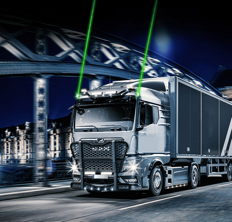 Vehicle remote pilot light laser