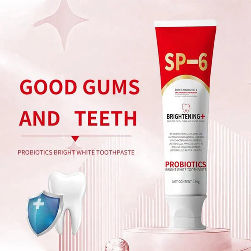 Probiotic whitening toothpaste