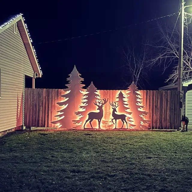 Christmas Tree & Reindeer Silhouette PDF Templates