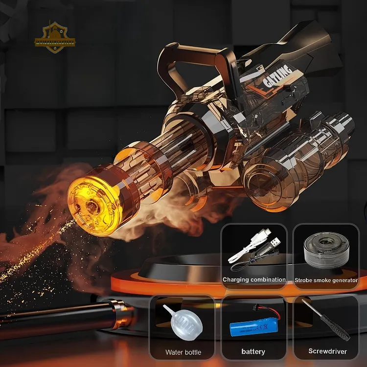 IceMist Gatling Electric Water Gun – 10m High-Pressure Smoke Burst