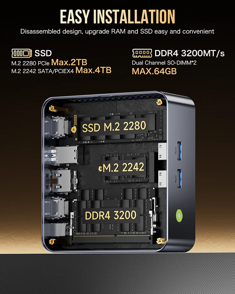 Intel 12th Core i9-12900HK Mini PC--NucBox M3 Plus