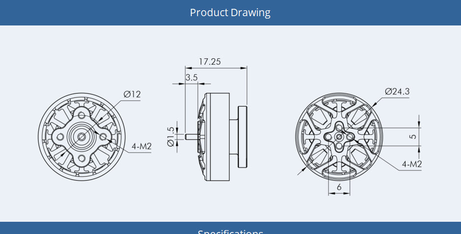 T-Motor F2004 Long Range Brushless Motor (3000KV) – EpicFPV