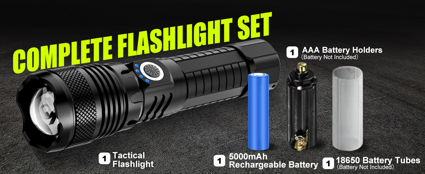 Victoper P50 LED Flashlights, High Powered 10000 Lumens Super Bright ...