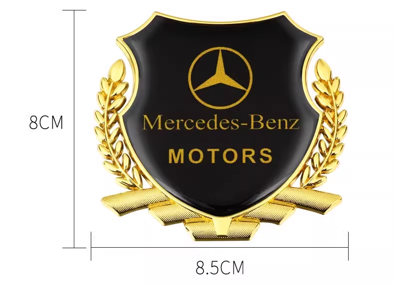 3D Car Metal Body Sticker 2PCS