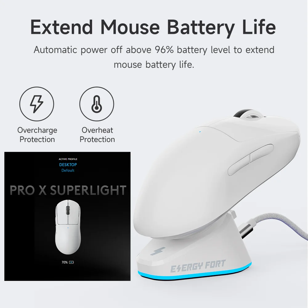Mouse Wireless Charger for Logitech G Pro X Superlight G502 lightspeed ...