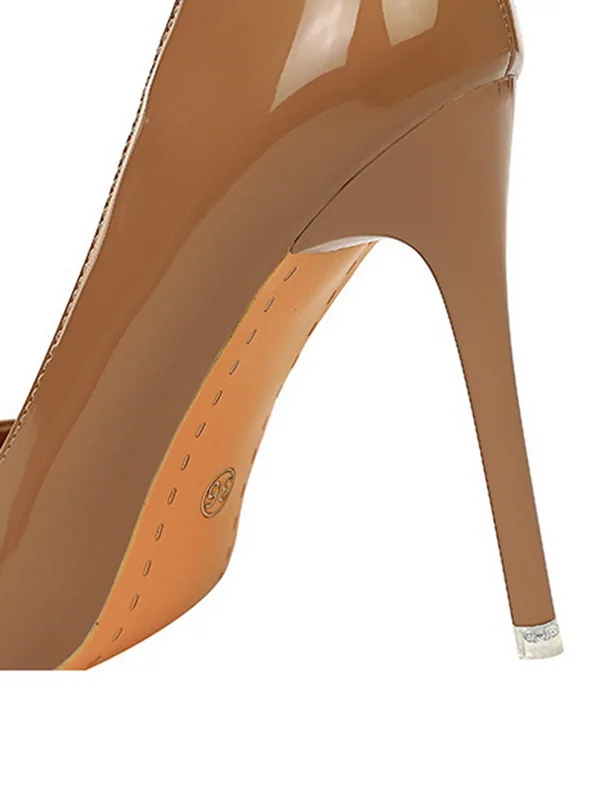 Elegant Split-Joint High Heels in Solid Colors