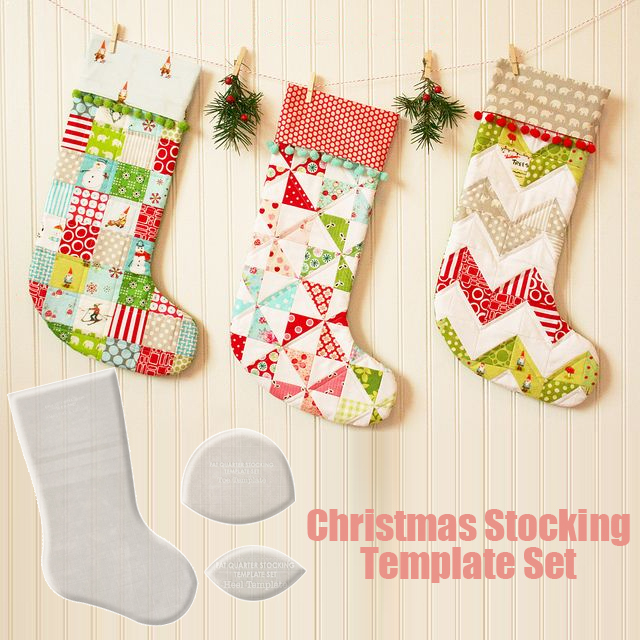 Handmade Christmas Stocking Template Set - (With Instructions)