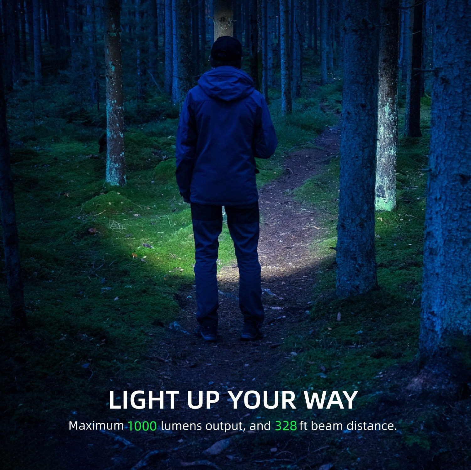 APLOS L02 1000 Lumens Rechargeable Mini EDC Flashlight, 365nm UV Light ...