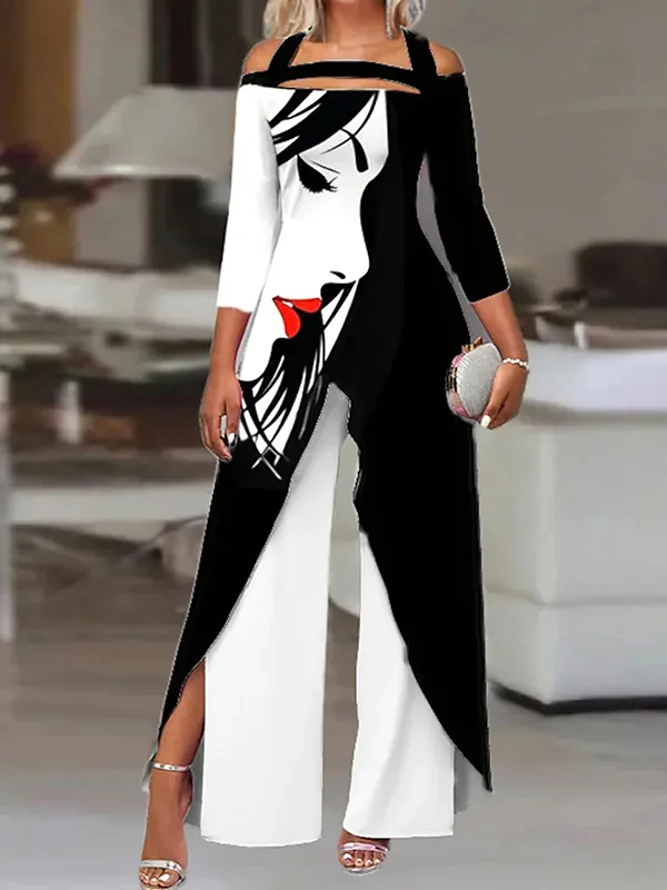 Artful Irregularity: Cold Shoulder Blouses & Shirts Tops with Three ...