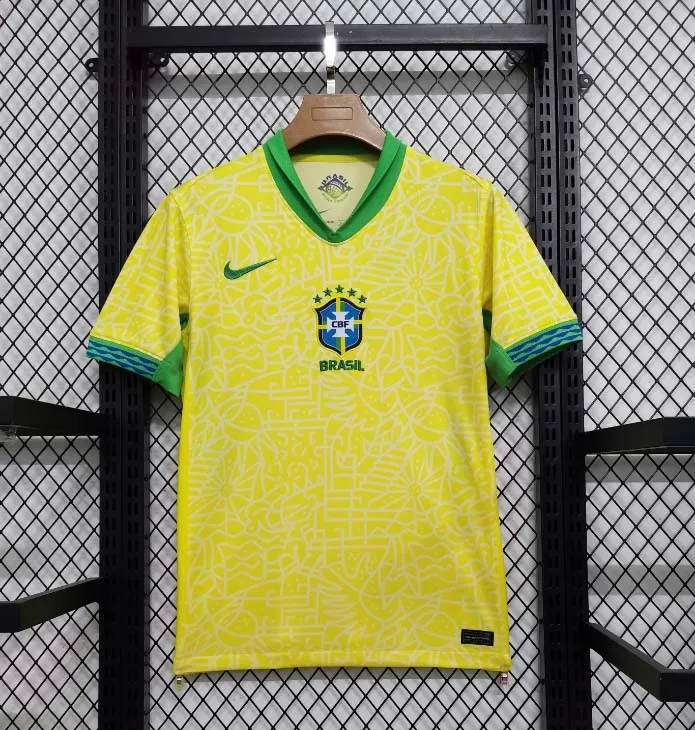 Brazil Home Kit 24/25 Copa America 2024 Football Jersey 1:1 Thai Quality