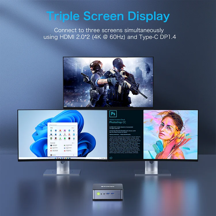 12th Gen Intel Core i7 12650H Mini PC--NucBox K3 Pro