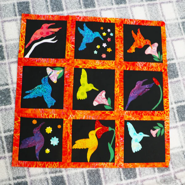 Hummingbird Pattern Quilting & Patchwork Template