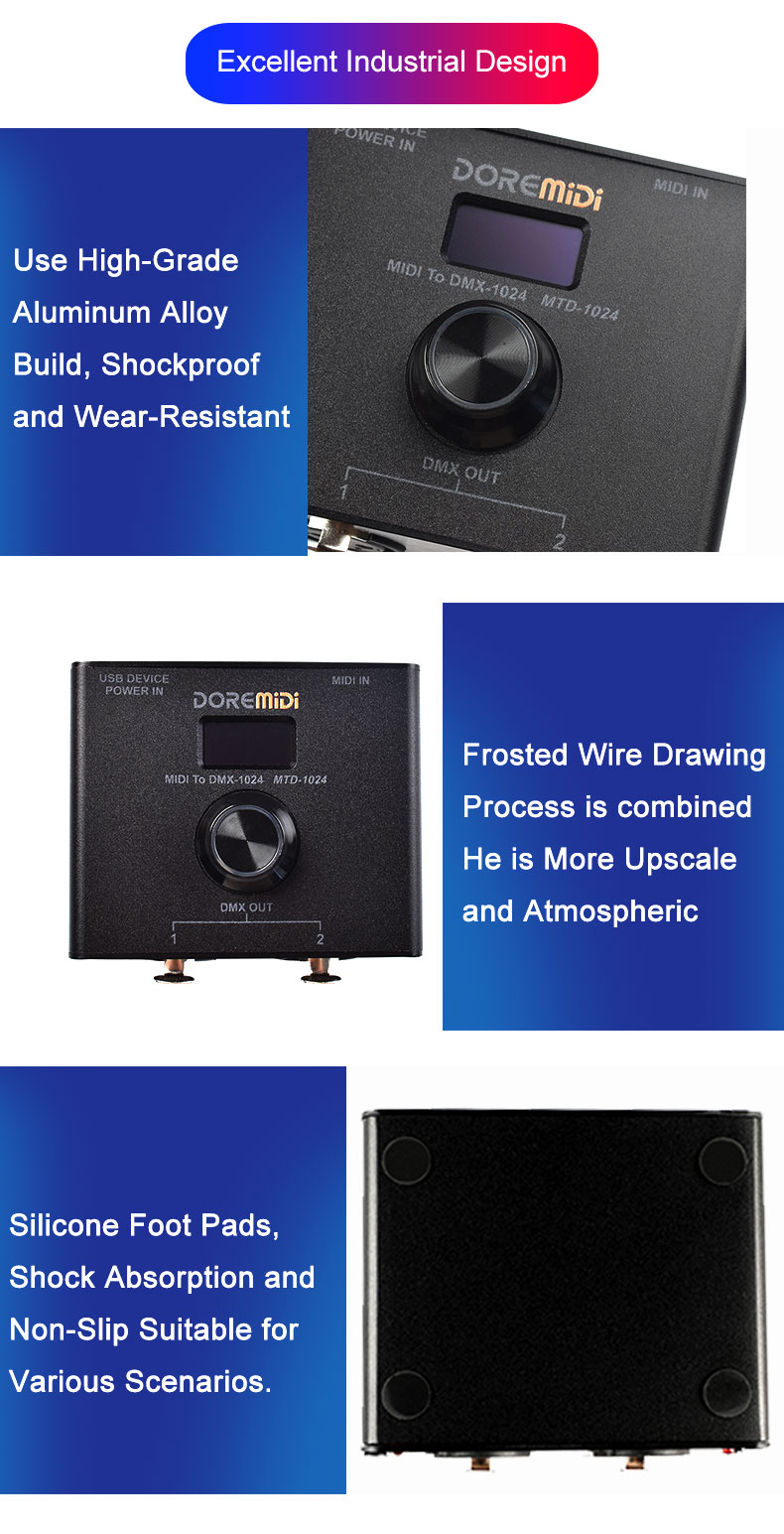 DOREMiDi MIDI To DMX Box(MTD-1024)