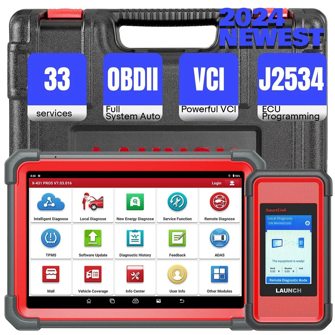 LAUNCH X431 PRO5 Global version J2534 Programming OBD2 Scanner with ...