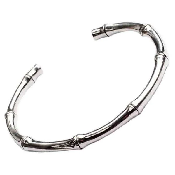 Sterling Silver Bamboo Cuff Bracelet