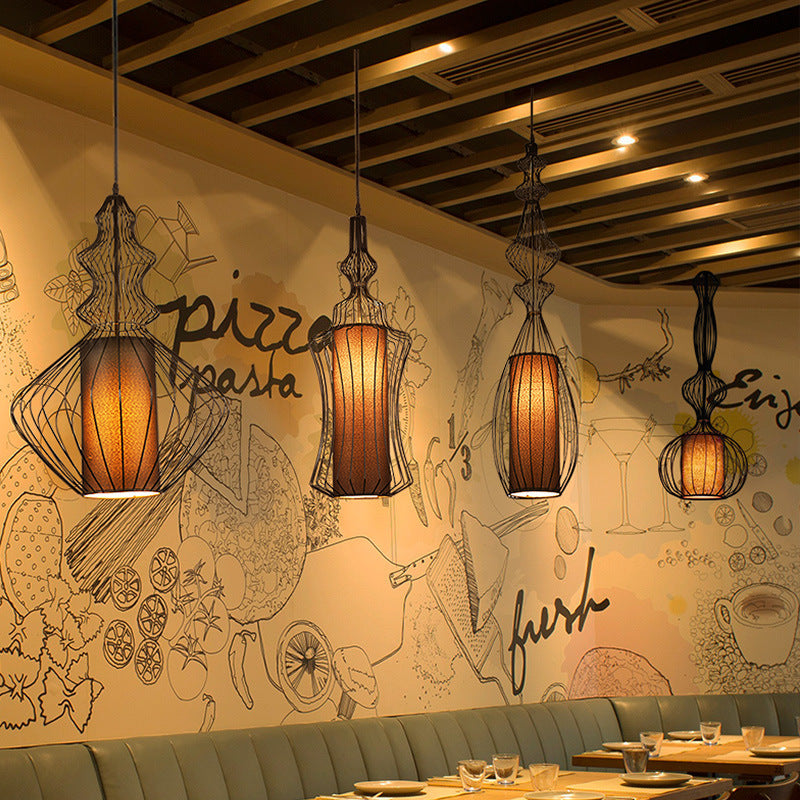 Creative Cafe Restaurant Lamps Vintage Industrial Wind Iron Art ...