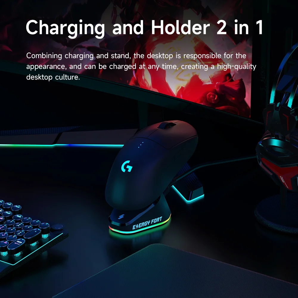 Mouse Wireless Charger for Logitech G Pro X Superlight G502 lightspeed ...