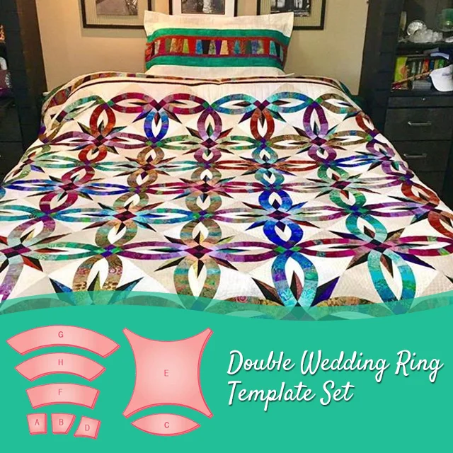 Double Wedding Ring Book & Template Set(8PCS) + Manual