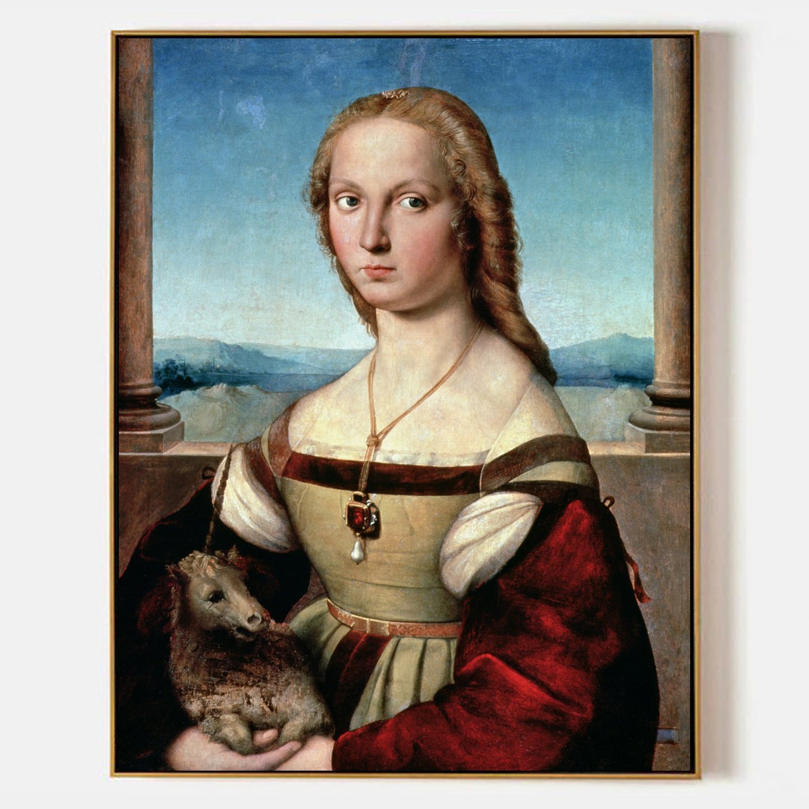 Portrait of a Lady with a Unicorn by Raffaello Sanzio - Famous Art ...