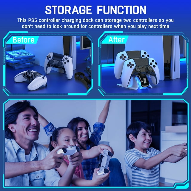 PS5 Controller Charging Station,PS5 Dualsense Controller Charger Dock ...