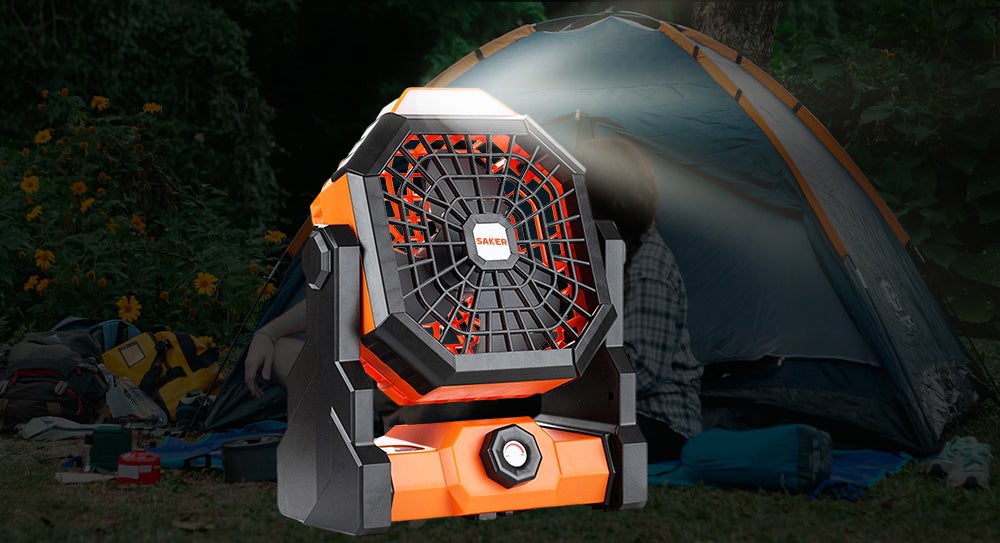 SAKER® Rechargeable Camping Fan