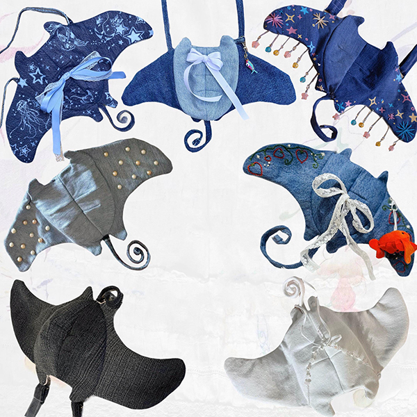 DIY Cute Manta Ray Shoulder Bag Sewing Template – With Instructions