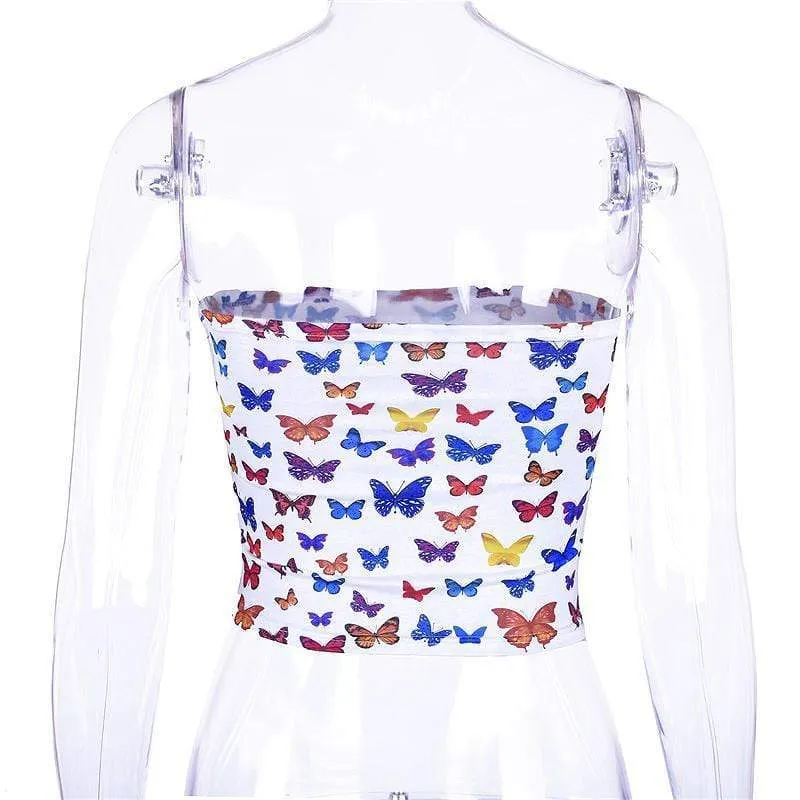 BUTTERFLY TUBE TOP