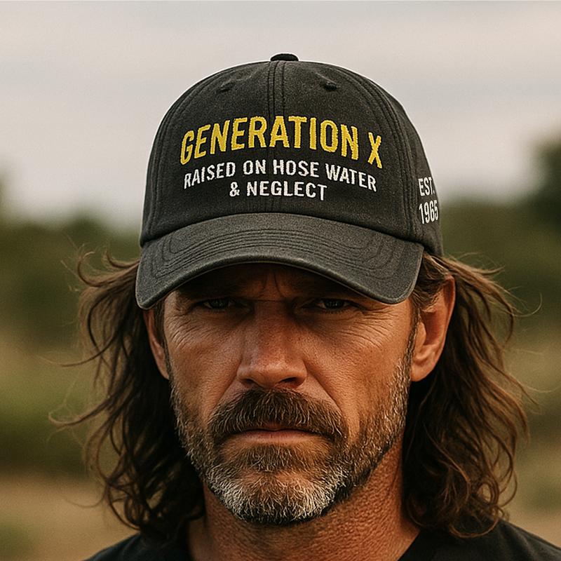 Custom Generation X Hat, Gen X Cap, GenerationX Raised On Hose Water ...