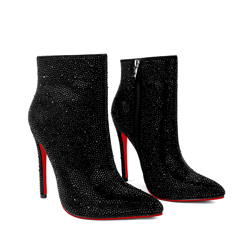 Red Bottom Ankle Boots