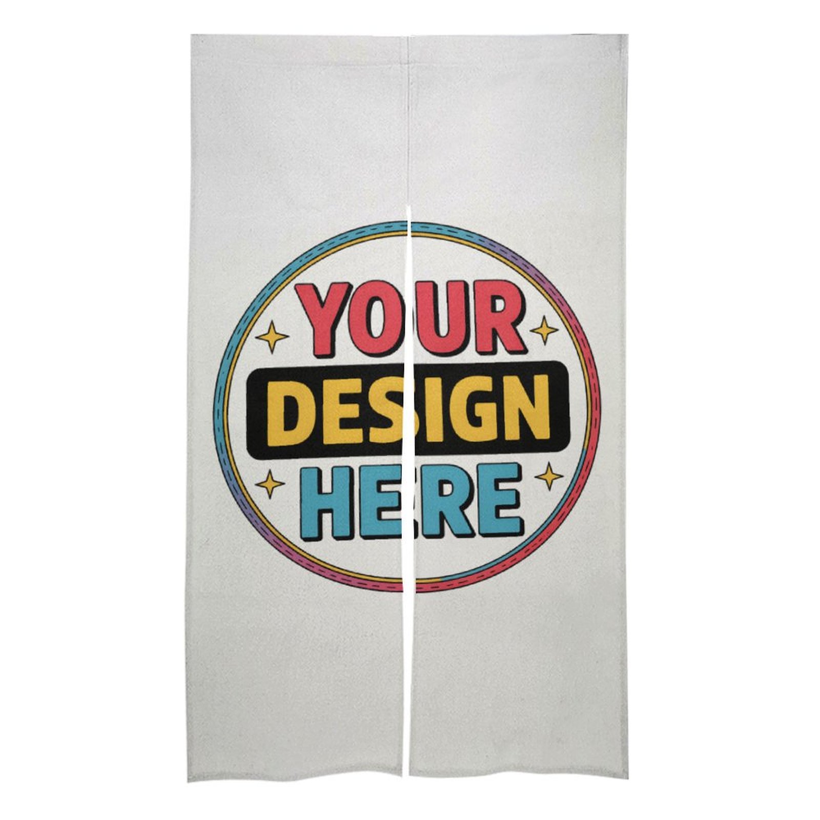 Personalized Custom Patterned Split Design Door Curtain for Stylish ...