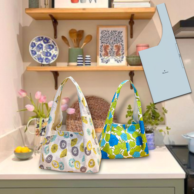 Cute Practical Shoulder Bag Pattern Template - With Instructions