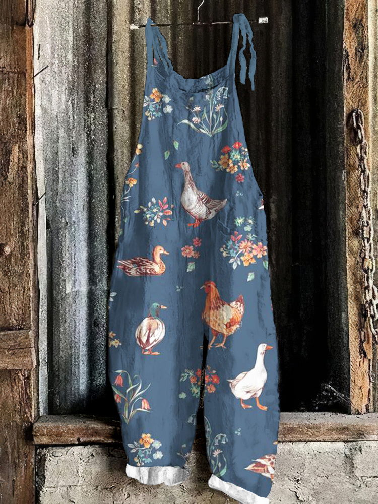 Spring Happy Farm Overall