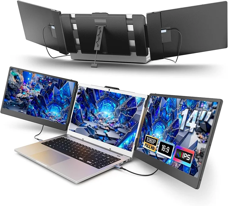 Domyfan S2 Triple Screen Laptop Screen Extender