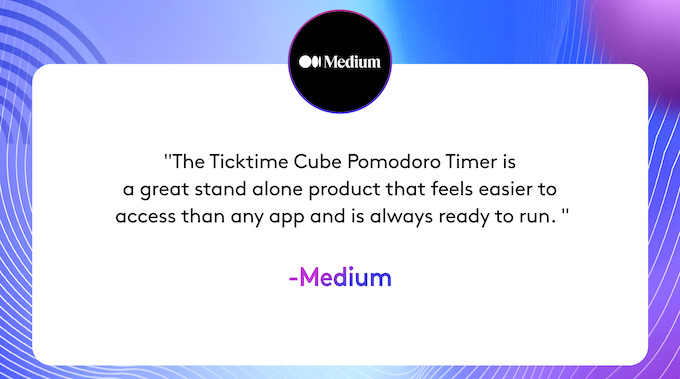 Ticktime Cube: Flip to Start Countdown & Manage Your Time | Ticktime Pomodoro Timer | Digital ...